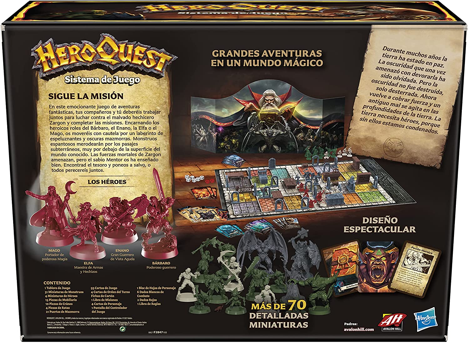 HEROQUEST HASBRO (Juego de mesa en español) 2023 - EL DRAGÓN DORADO